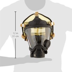 MSA 10094028 Ultra Elite Full-Facepiece Respirator with UID and Clear Command Responder, Medium