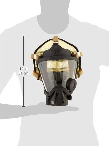 MSA 10094028 Ultra Elite Full-Facepiece Respirator with UID and Clear Command Responder, Medium