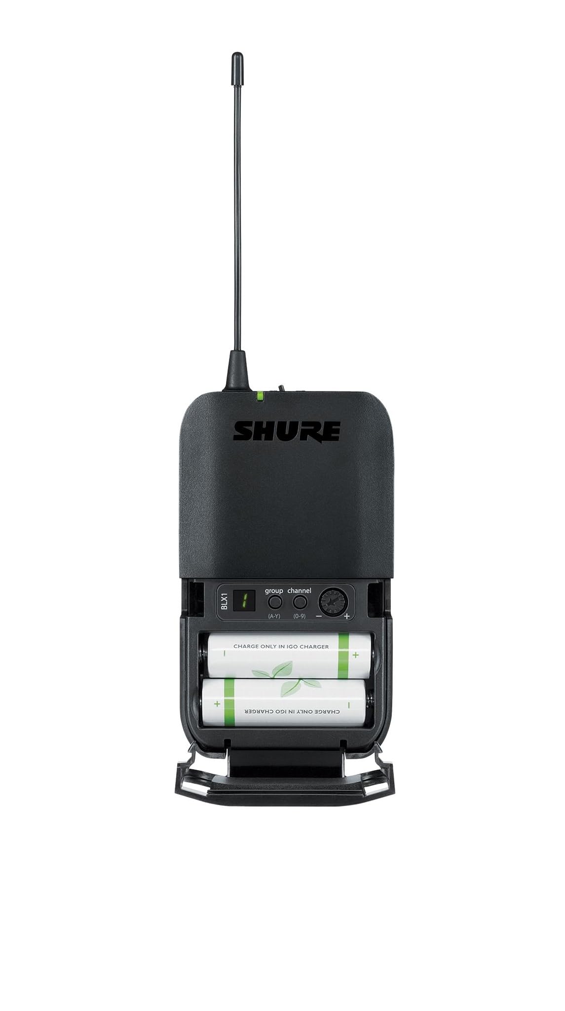 Shure BLX14R/MX53 Wireless Microphone System - 14-Hour Battery Life, 300 ft Range, UHF | MX153 Headset Mic, Single Channel Rack Mount Receiver | H9 Band (BLX14R/MX53-H9)