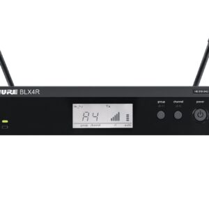 Shure BLX24R/B58 Wireless Microphone System - 14-Hour Battery Life, 300 ft Range, UHF | BETA 58A Handheld Vocal Mic, Single Channel Rack Mount Receiver | H9 Band (BLX24R/B58-H9)