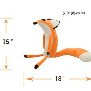 The Little Fox Le Petit Fox Plush Doll Puppet Toy, Fox Throw Pillow Orange Fox Cartoon Sleeping Stuffed Toy for Prince Christmas/Birthday/Party