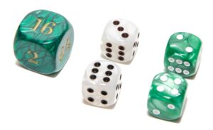 bello games deluxe marbleized dice sets 5/8"