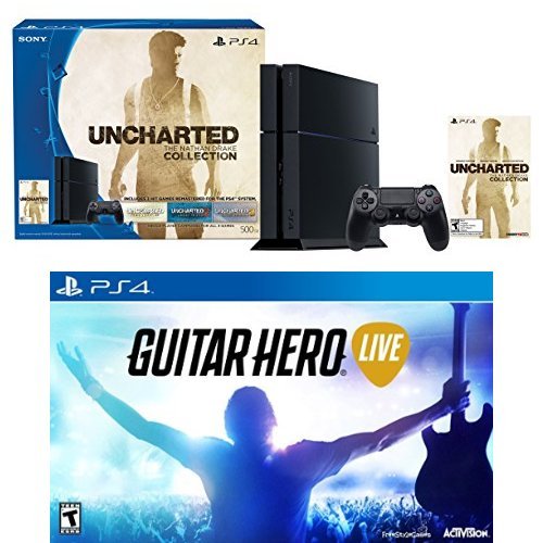 PlayStation 4 500GB Uncharted: The Nathan Drake Collection and Guitar Hero Live Bundle