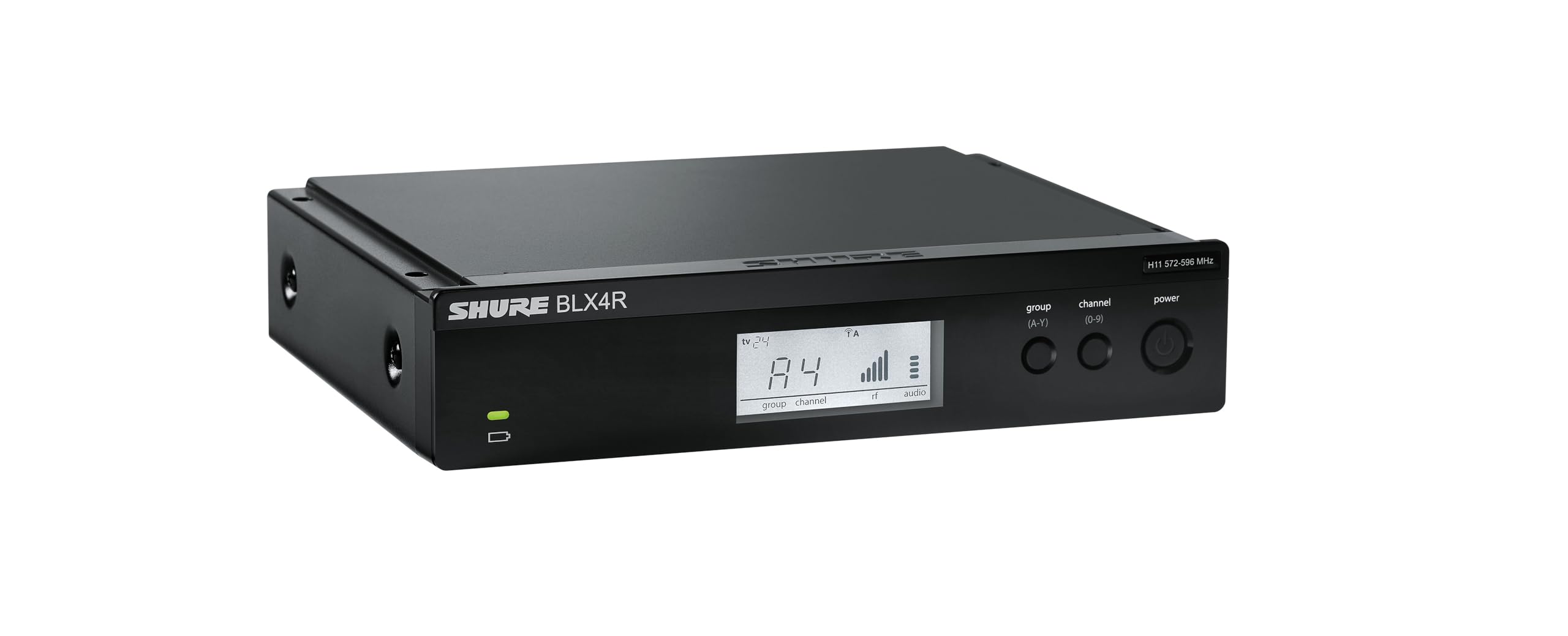 Shure BLX24R/B58 Wireless Microphone System - 14-Hour Battery Life, 300 ft Range, UHF | BETA 58A Handheld Vocal Mic, Single Channel Rack Mount Receiver | H9 Band (BLX24R/B58-H9)