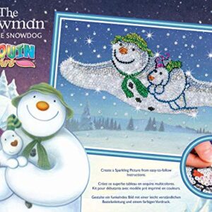 Sequin Art, Snowman and Dog, Sparkling Craft Picture Kit