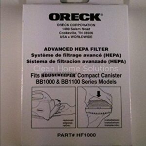 (Ship from USA) Genuine Oreck Advanced HEPA Filter Part# HF1000