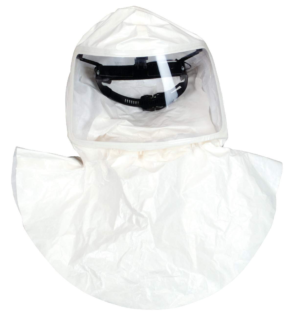 MSA 10095740 OptimAir TL Hood - Tychem QC Powered Air-Purifying Respirator (PAPR), Color: White, 20 Pack, Single Bib, Standard Connection, Hi-Efficiency Respiratory Protection, Durable & Replaceable