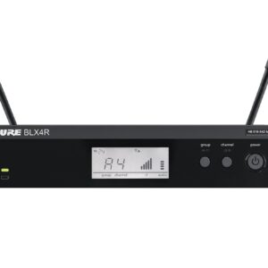 Shure BLX14R/MX53 Wireless Microphone System - 14-Hour Battery Life, 300 ft Range, UHF | MX153 Headset Mic, Single Channel Rack Mount Receiver | H9 Band (BLX14R/MX53-H9)