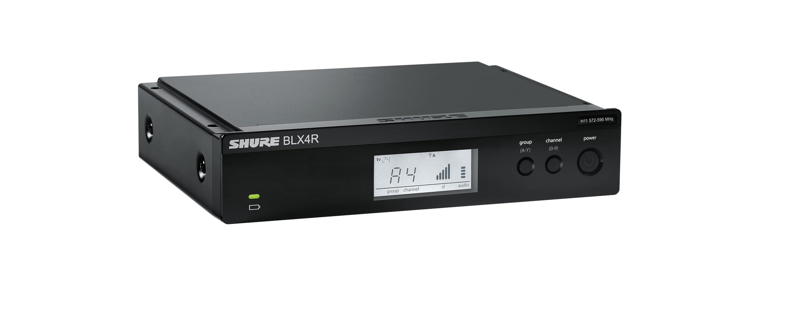 Shure BLX14R/MX53 Wireless Microphone System - 14-Hour Battery Life, 300 ft Range, UHF | MX153 Headset Mic, Single Channel Rack Mount Receiver | H9 Band (BLX14R/MX53-H9)