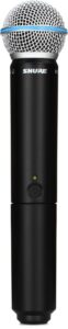 shure blx2/b58 handheld transmitter with beta 58a vocal mic capsule - for use with blx wireless microphone systems, receiver sold separately | h10 band (blx2/b58=-h10)