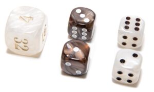 bello games deluxe marbleized dice sets 5/8"