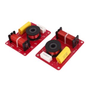 uxcell 2 pcs 100w 2-way speaker system audio crossover filters frequency distributor