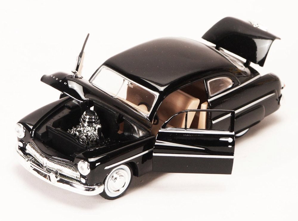 1949 Mercury Eight Coupe, Black - Motormax 73225-1/24 Scale Diecast Model Toy Car