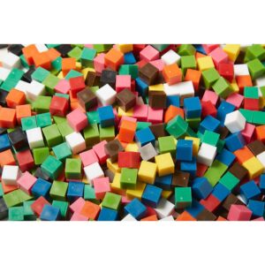 hand2mind Plastic Blocks, Counting Cubes For Kids Math, 1 Cm Blocks For Preschool Crafts, Early Math Manipulatives For Preschool, Classroom Supplies For Teachers Elementary (Pack of 1000)