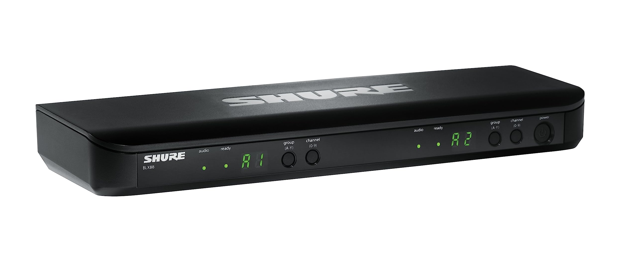 Shure BLX88 Dual Channel Receiver - for use with BLX Wireless Systems, Transmitters Sold Separately | H10 Band (BLX88=-H10)