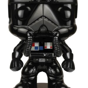 Funko POP Star Wars: Black Chrome Tie-Fighter Pilot NYCC Exclusive Action Figure