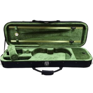 sky 4/4 full size professional oblong shape lightweight violin hard case with hygrometer