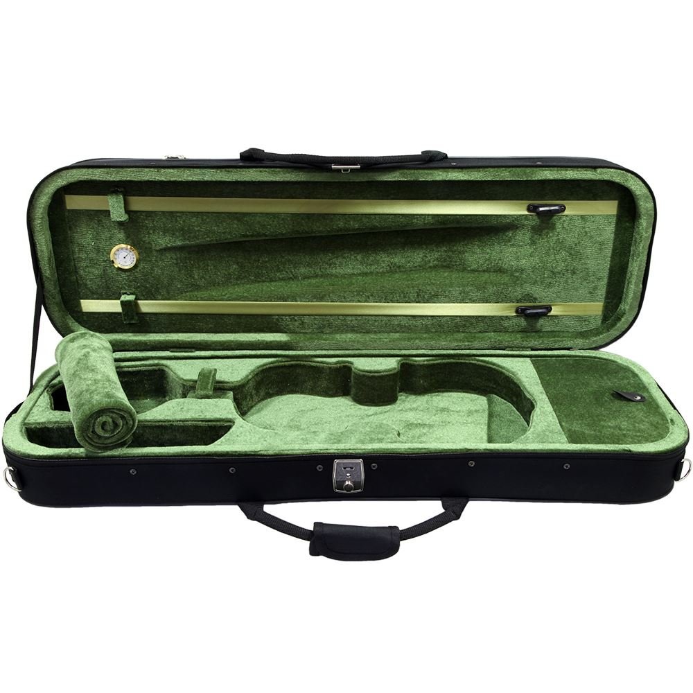 SKY 4/4 Full Size Professional Oblong Shape Lightweight Violin Hard Case with Hygrometer