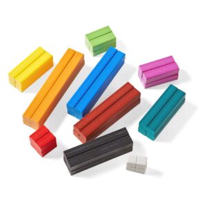 hand2mind Plastic Cuisenaire Rods Individual Set, Math Manipulatives, Montessori Math Rods, Math Counters, Math Blocks, Counting Blocks, Montessori Math, Fraction Bars, Number Rods (Set of 74)