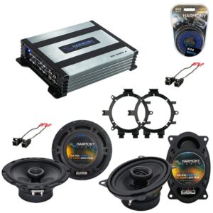 compatible with chevy ck pickup 1995-2000 oem speaker upgrade harmony r5 r46 & cxa300.4 amp (renewed)