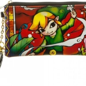 Nintendo Zelda Link Chain Wristlet Wallet with Clear Envelope Pouch