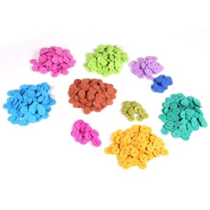 hand2mind Soft Foam Place Value Disks 10 Values, Counting Chips for Kids, Math Counters Kindergarten, Math Teacher Supplies, Base 10 Math Manipulatives for Elementary School (Pack of 875)