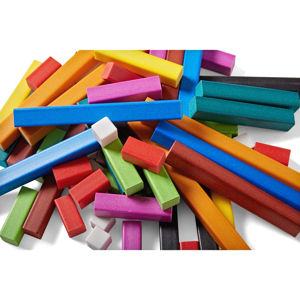 hand2mind Plastic Cuisenaire Rods Individual Set, Math Manipulatives, Montessori Math Rods, Math Counters, Math Blocks, Counting Blocks, Montessori Math, Fraction Bars, Number Rods (Set of 74)