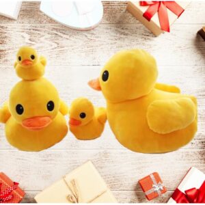 Bansusu 30CM Plush Yellow Duck Soft Stuffed Animal Toy Sofa Decoration for Kids Birthday