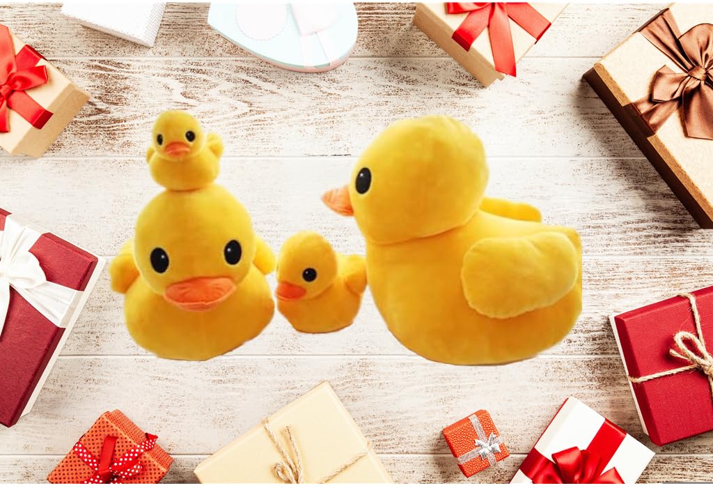 Bansusu 30CM Plush Yellow Duck Soft Stuffed Animal Toy Sofa Decoration for Kids Birthday