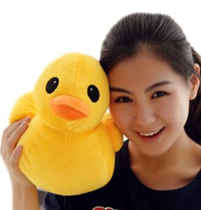 bansusu 30cm plush yellow duck soft stuffed animal toy sofa decoration for kids birthday