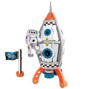 Bloco Toys 3 In 1 Galactic Mission | STEM Toy | Astronaut Spacecraft, Shuttle Rocket | DIY Building Construction Set (210 Pieces)