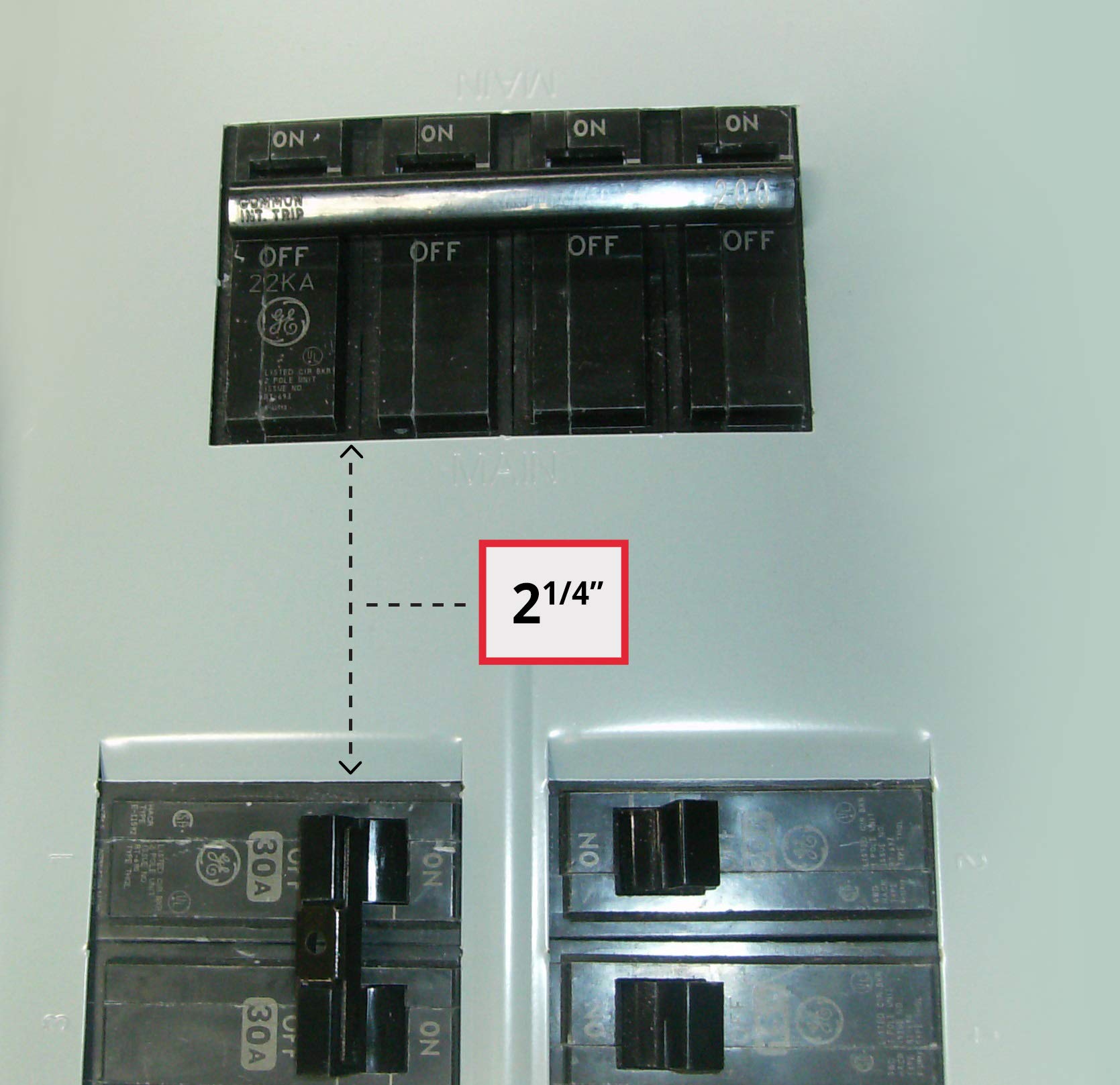 GE-200HDA GE General Electric Generator Interlock Kit for Verticle Main 150 or 200 amp Panel