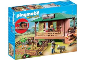 playmobil ranger station with animal area [amazon exclusive]