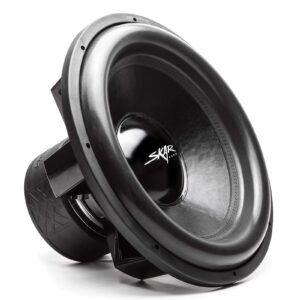 skar audio zvx-18v2 d2 18" 3200 watt max power dual 2 ohm spl car subwoofer