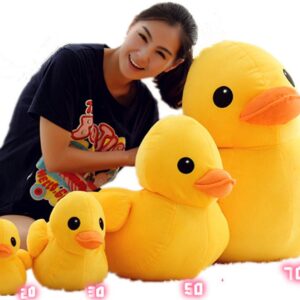 Bansusu 30CM Plush Yellow Duck Soft Stuffed Animal Toy Sofa Decoration for Kids Birthday