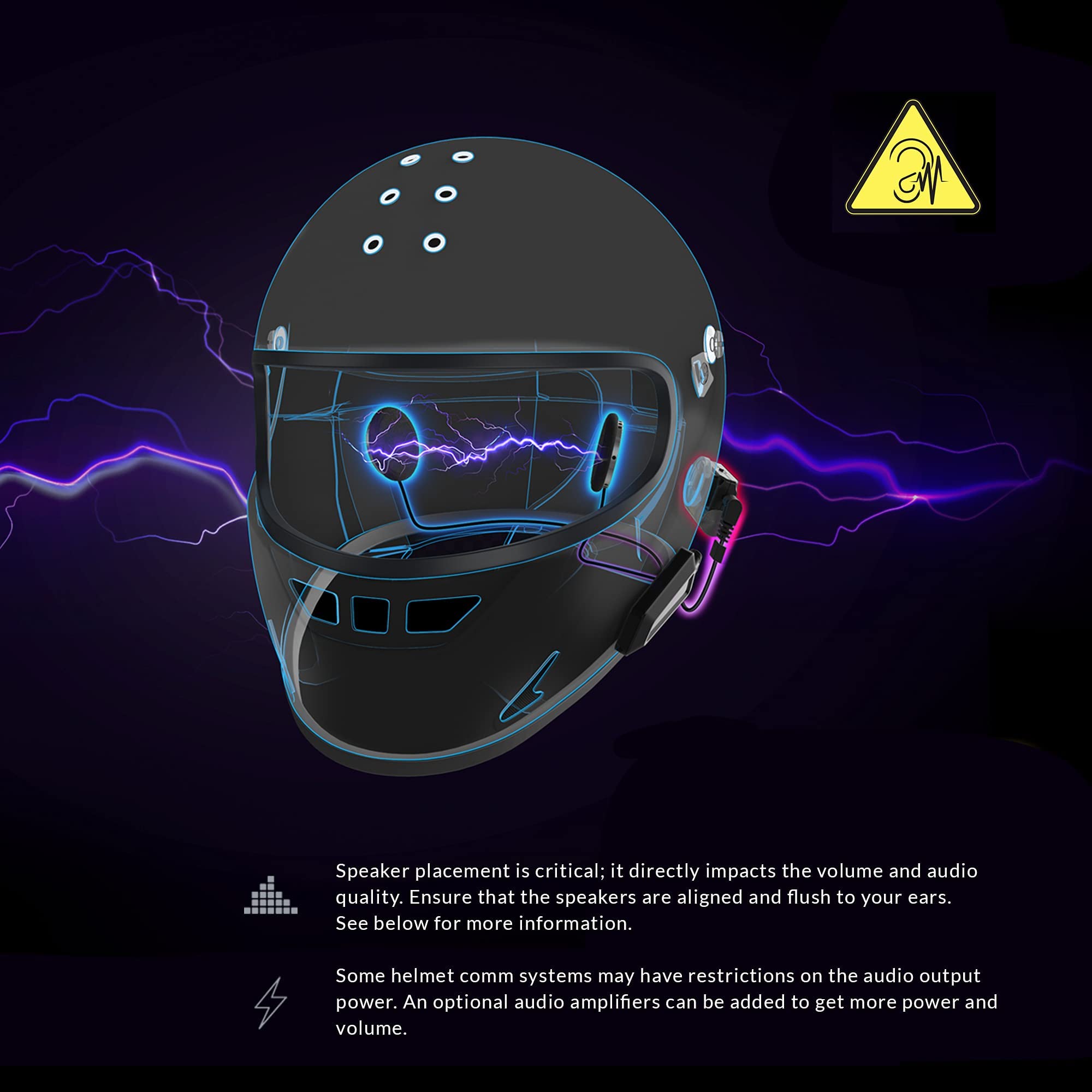 I A S U S High Performance Helmet Speaker Headphones with a 3.5mm Earbud Audio Jack Compatible with Most Helmet Comm Systems - The XSound 2.1 R fits in Most Ski, Snowboard and Motorcycle Helmets