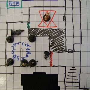 Dry Erase Dungeon Tiles, Shapes, and Sizes White Nine 10" Squares