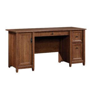 sauder edge water computer desk, auburn cherry