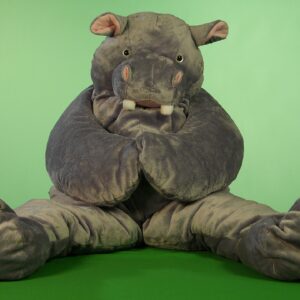 for Children up to 54 inches Tall. The Original SnooZzoo Hippo Children's Sleeping Bag.