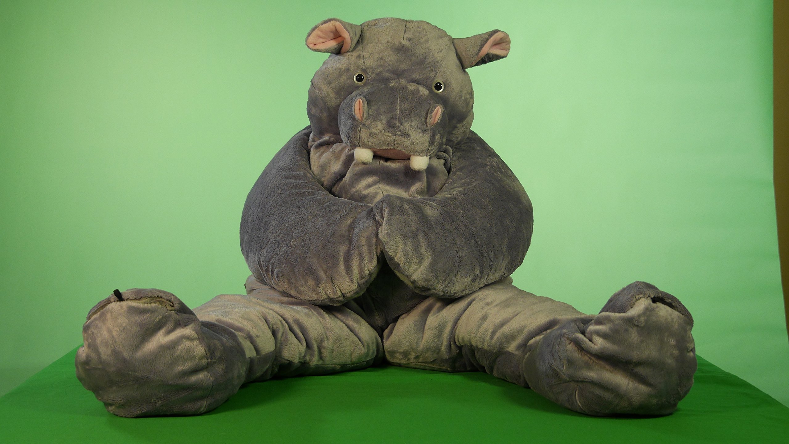 for Children up to 54 inches Tall. The Original SnooZzoo Hippo Children's Sleeping Bag.