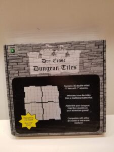 dry erase dungeon tiles, shapes, and sizes white thirty-six 5" squares