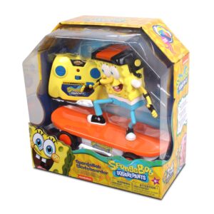 NKOK Spongebob 2.4GHz Skateboarder R/C Vehicle; Full Function 2.4 GHz Radio Control with Turbo Boost; Ages 6+