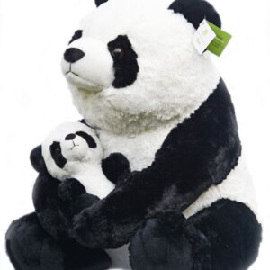 Mother and Baby Panda Plush Set | Super Soft Panda Stuffed Animal | Cute Plushies for Kids Bedroom | 18-in Stuffed Animals for Girls & Boys | Panda Bear Stuffed Animal Toys by Exceptional Home