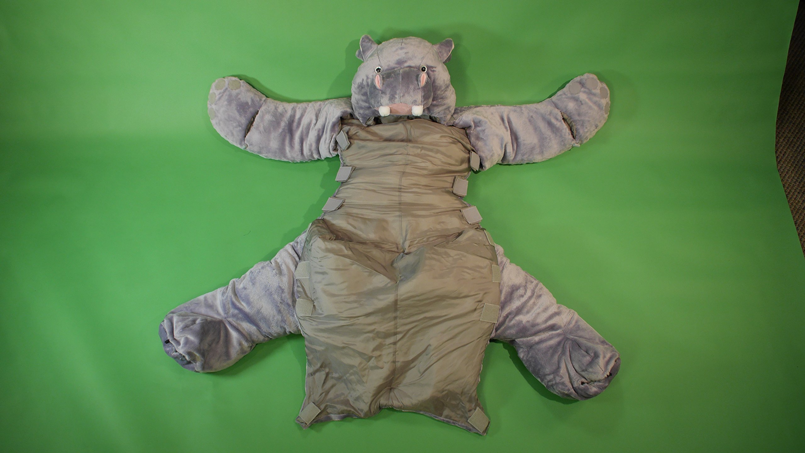 for Children up to 54 inches Tall. The Original SnooZzoo Hippo Children's Sleeping Bag.