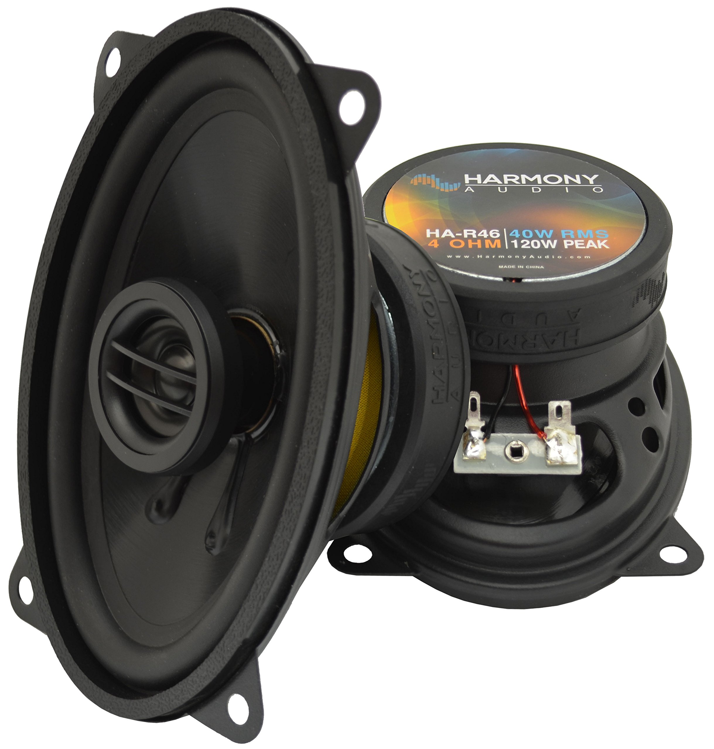 Compatible with Chevy CK Pickup 1995-2000 OEM Speaker Upgrade Harmony R5 R46 & CXA300.4 Amp (Renewed)