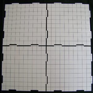 Dry Erase Dungeon Tiles, Shapes, and Sizes White Nine 10" Squares