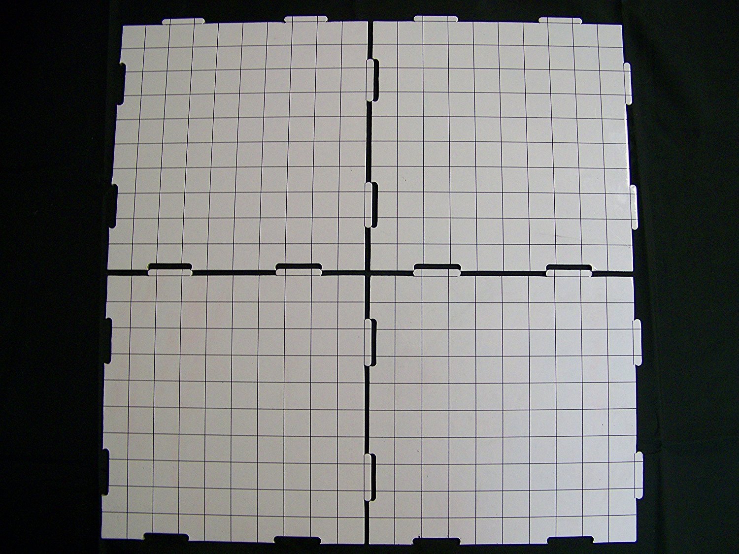 Dry Erase Dungeon Tiles, Shapes, and Sizes White Nine 10" Squares