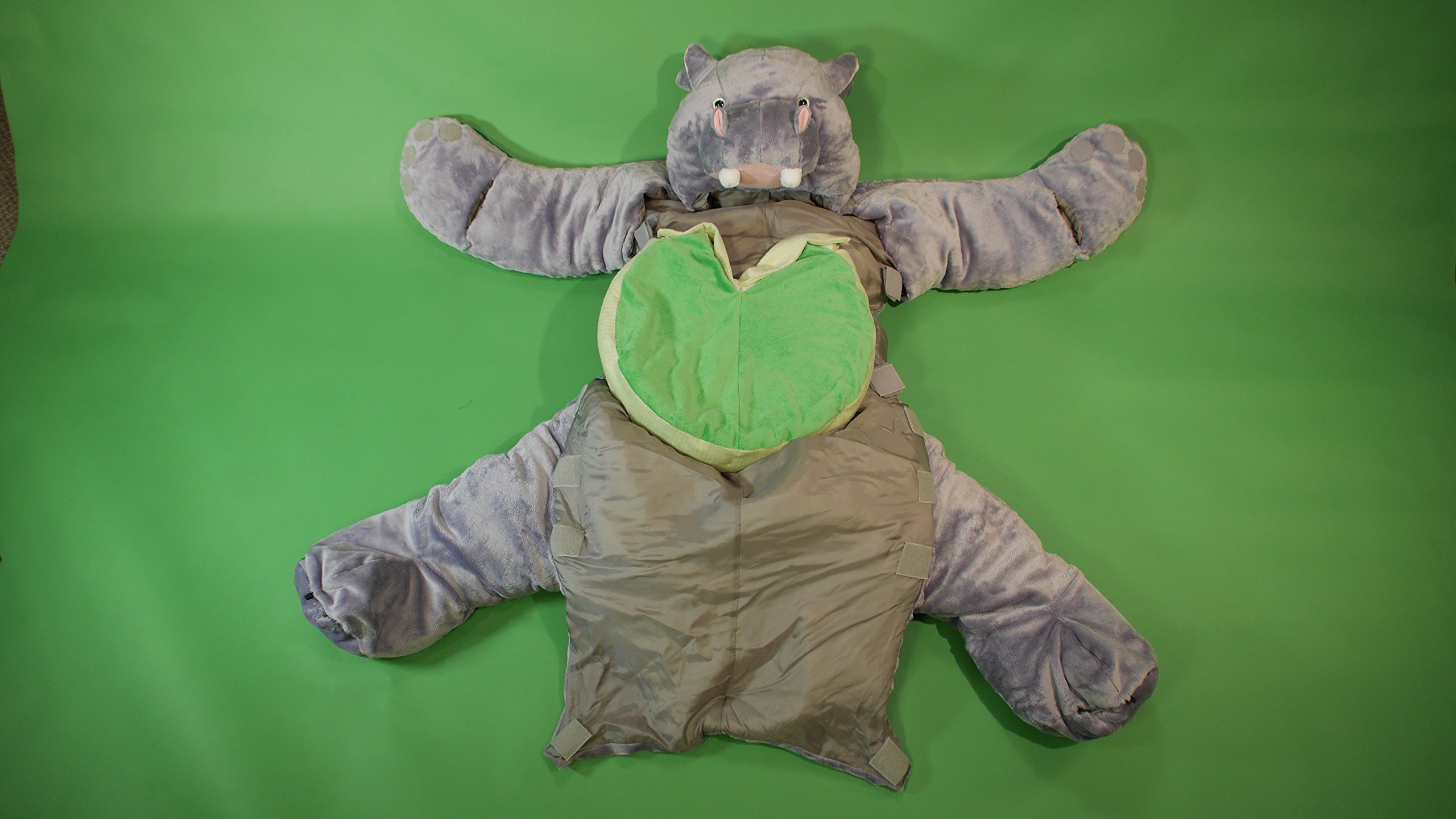 for Children up to 54 inches Tall. The Original SnooZzoo Hippo Children's Sleeping Bag.