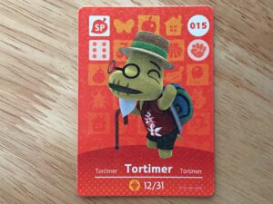 animal crossing nintendo amiibo card # 15 tortimer