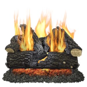 pleasant hearth vl-aa24d arlington ash vented gas log set, 55000 btu, 24" 3 pieces per pack